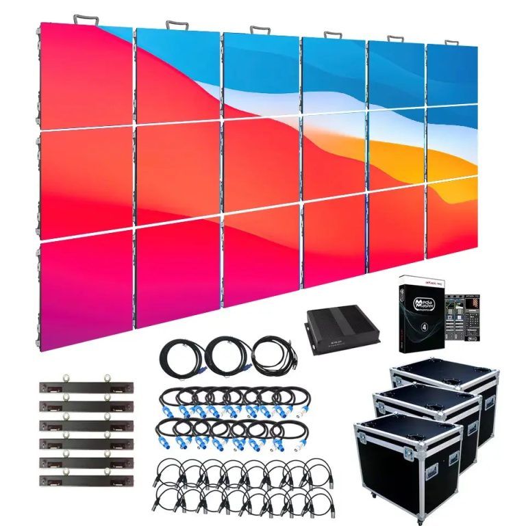 P3.91 outdoor stage background IP65 waterproof led video wall - indoor outdoor led video display ...